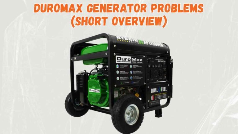 10 Common Duromax Generator Problems (With Easy Fixes) - rancherexpert.com